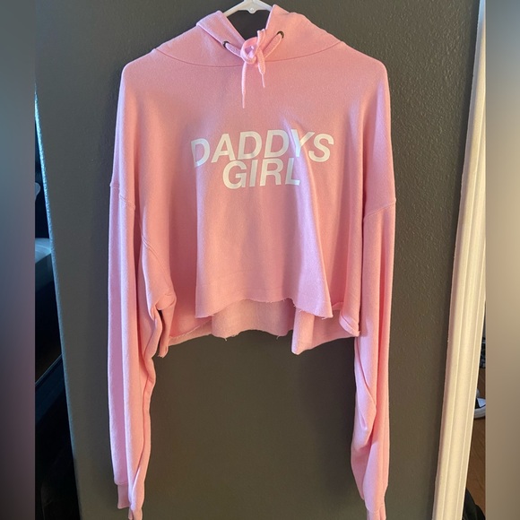 hidden cult | Tops | Nwt Pink Daddys Girl Hoodie | Poshmark